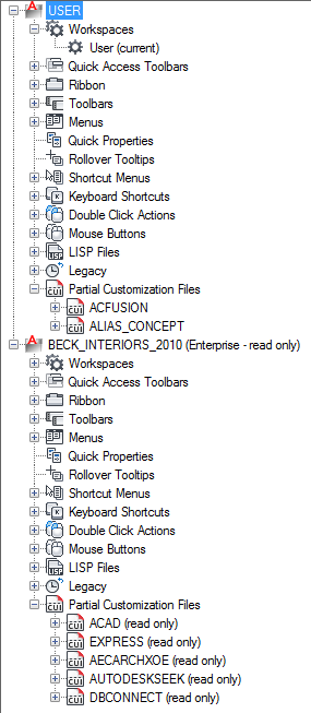 Solved: AutoCAD 2012 and aliasconcept.cuix Loading twice - Autodesk Community