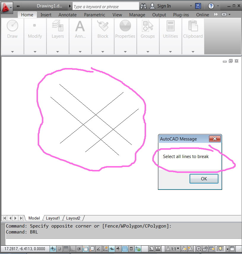 Line Breaking LISP - Autodesk Community