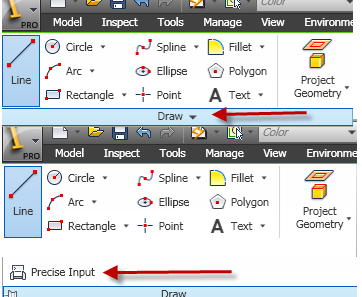 Precise Input toolbar - Autodesk Community