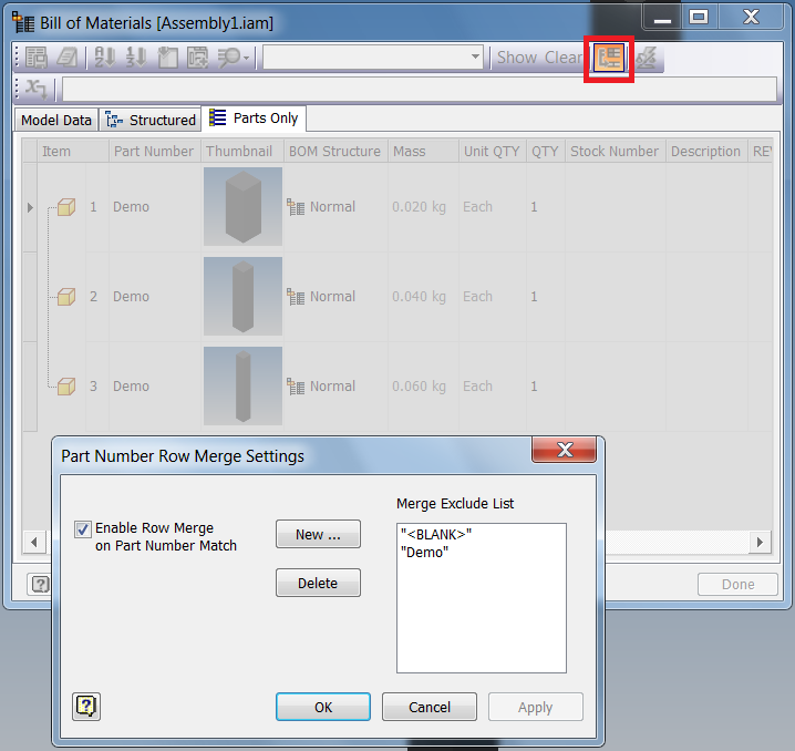 Solved: Mass summation in part list - Autodesk Community