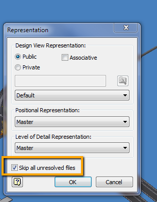 View Representation - Skip all unresolved files - Autodesk Community