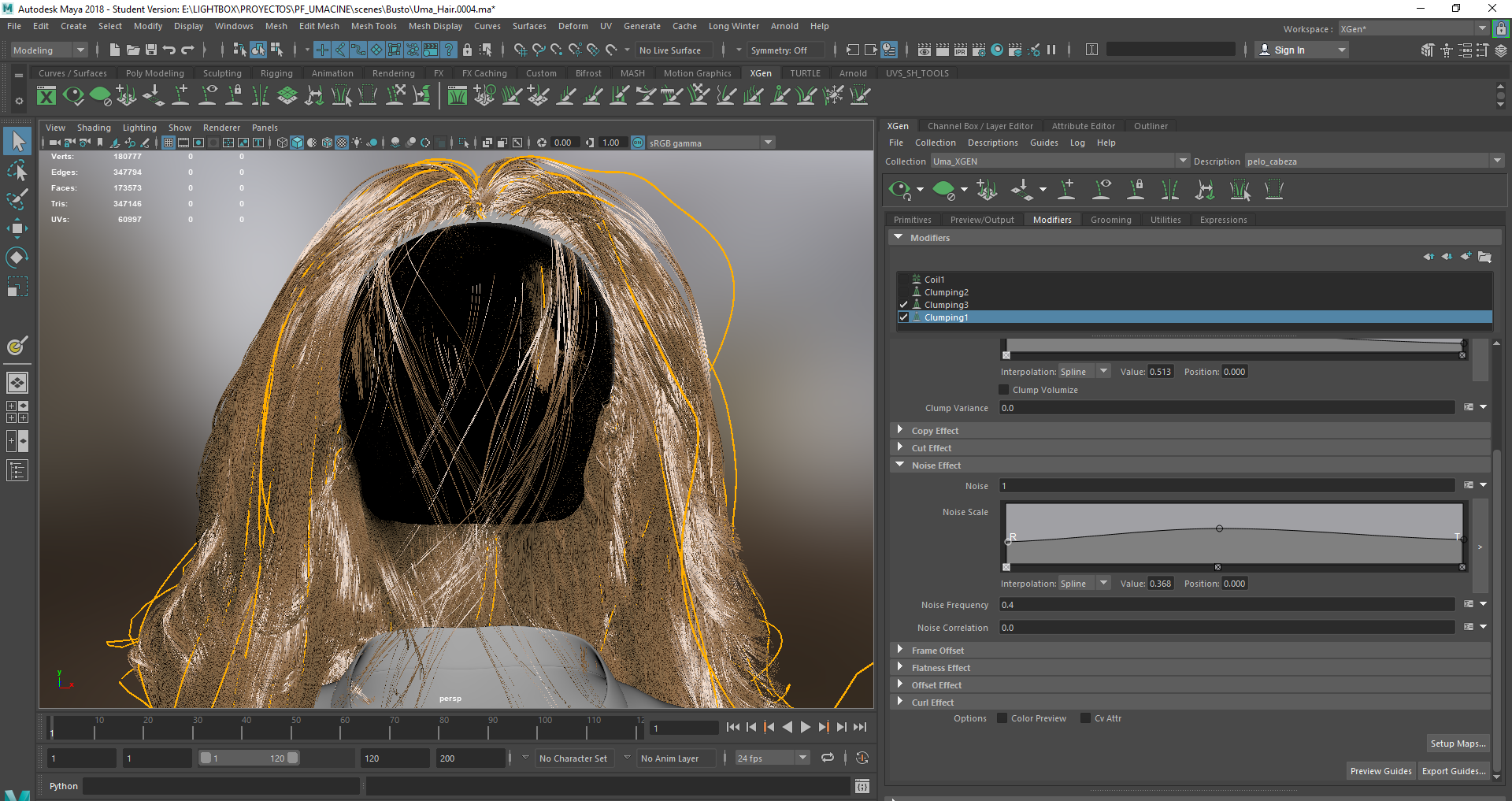 Xgen hair inside the head - Autodesk Community