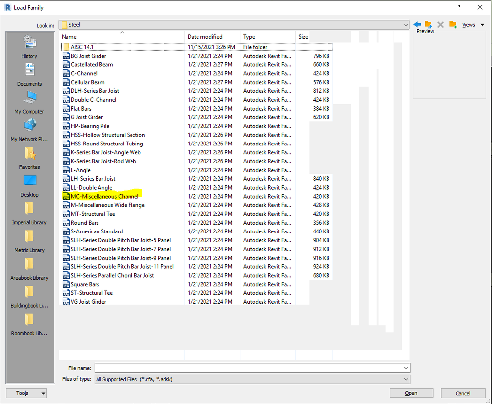 Solved: Miscellaneous Channel Revit Family for Columns - Autodesk Community