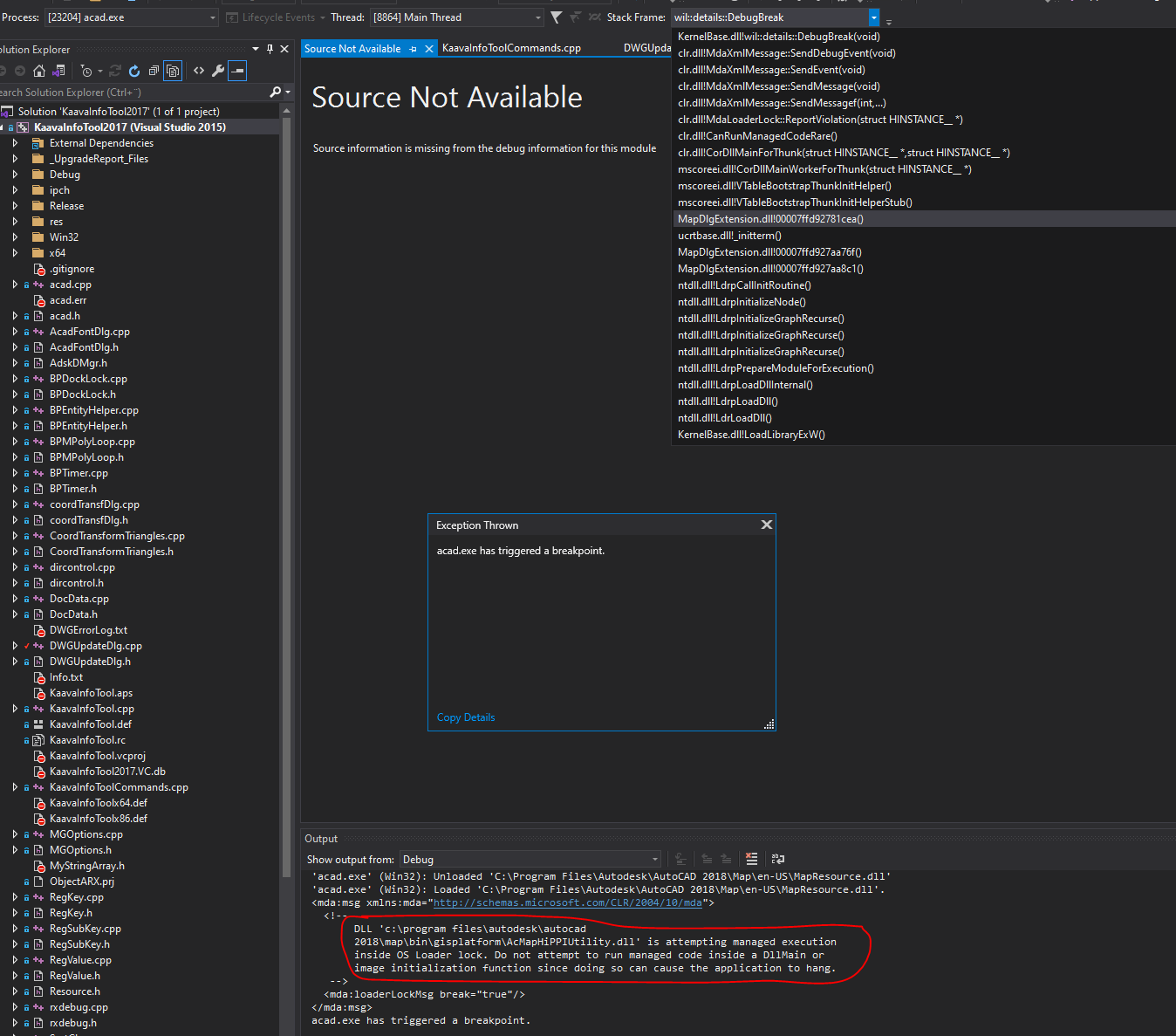 Can't debug ARX 2017 - Autodesk Community
