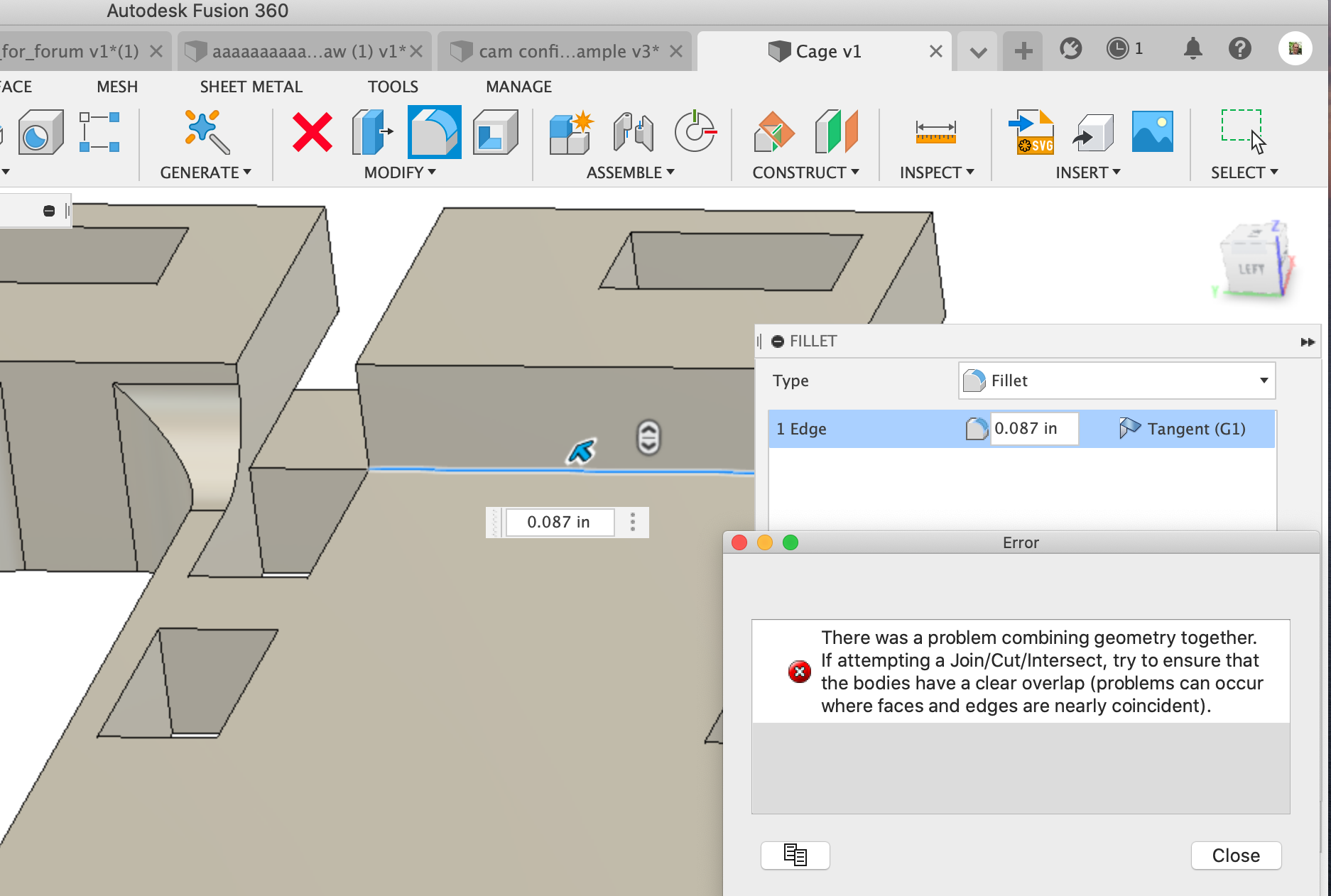 Solved: Fillet Problem - Autodesk Community