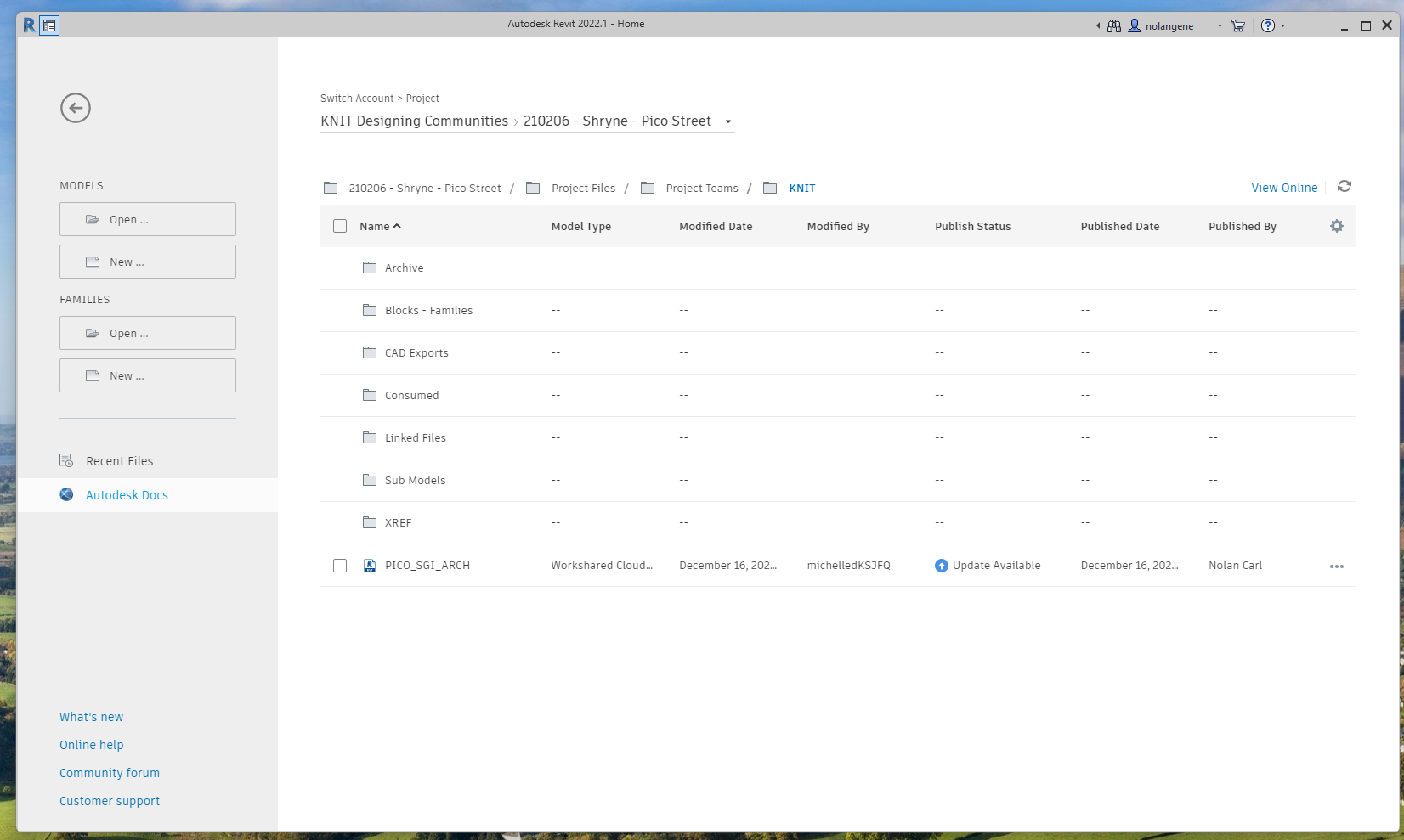 Can view Revit files on Document Management but not when opening Revit ...