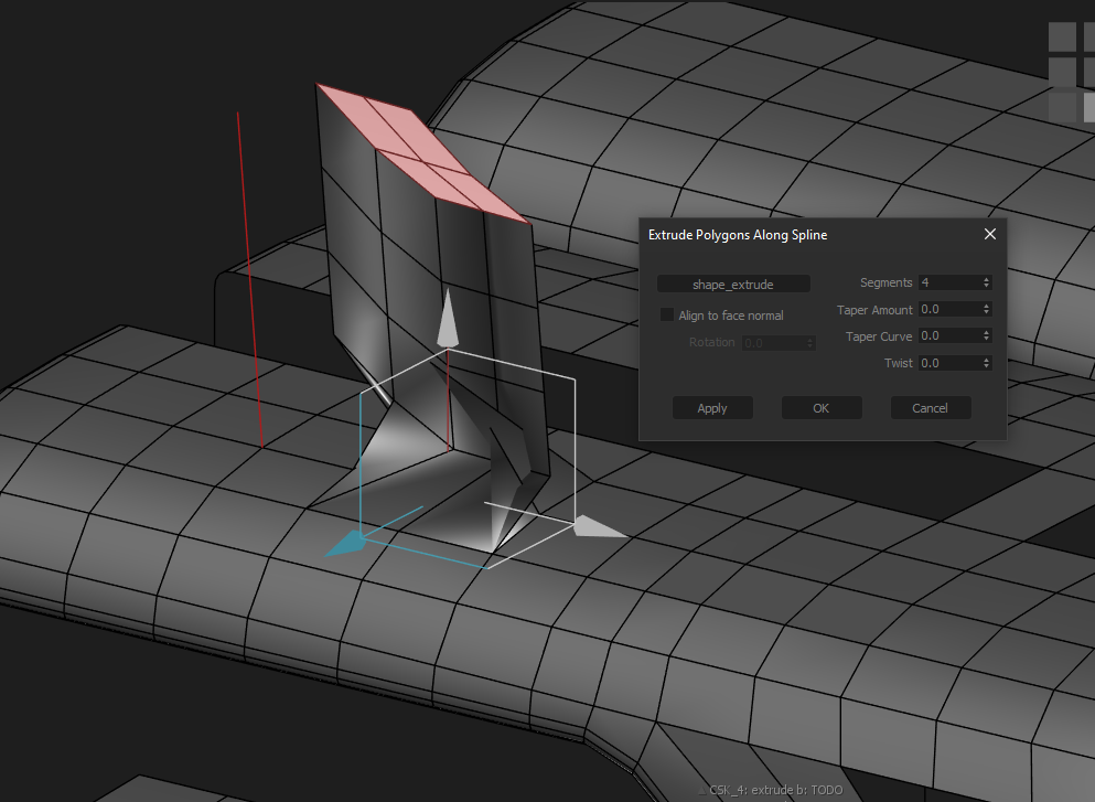 Editable Poly: Extrude Along Spline - Is this supposed to work ...