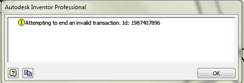 Attempting to end an invalid transaction - Autodesk Community