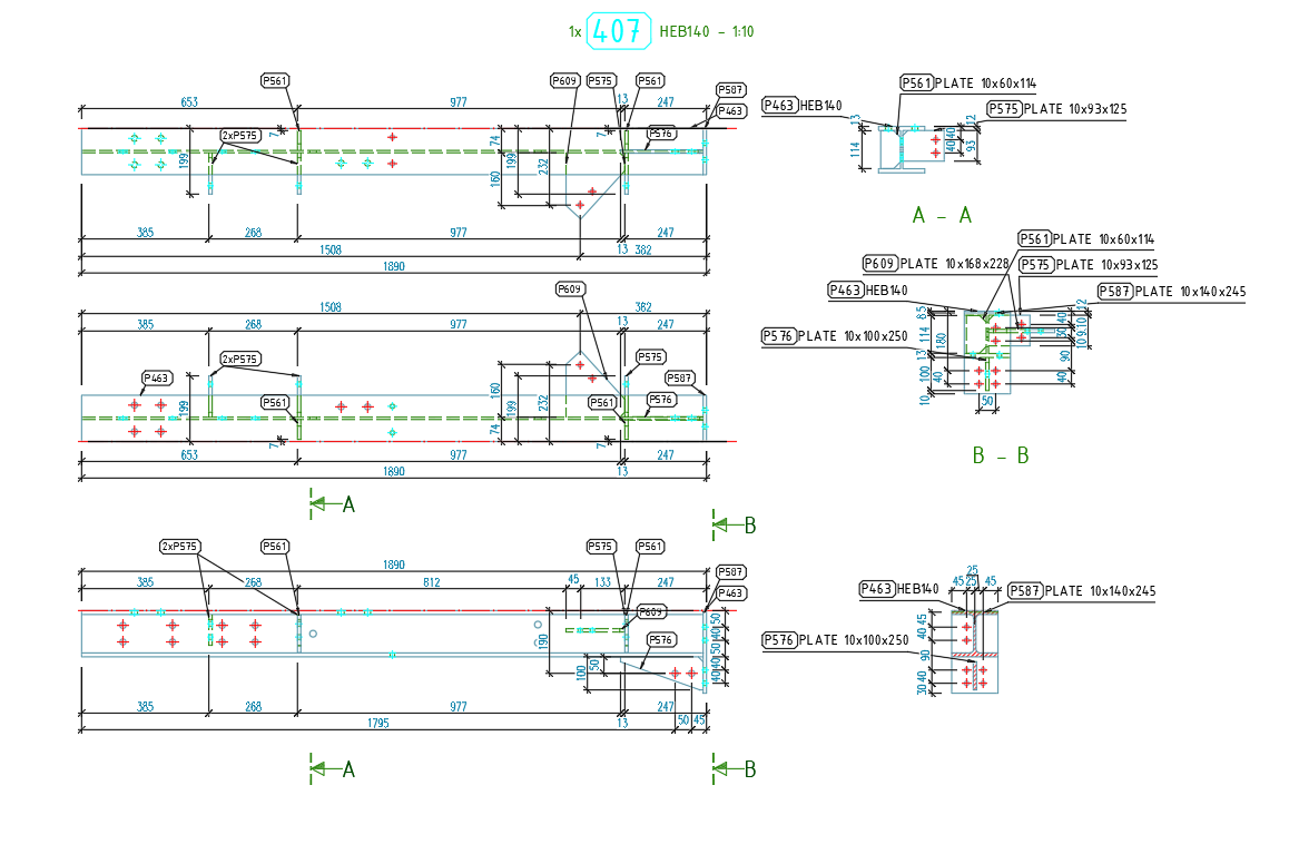 Solved: Section views for attached plates in assembly drawing ...