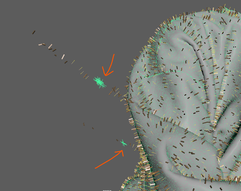 Solved: Xgen Hairs scattered in the air - Autodesk Community