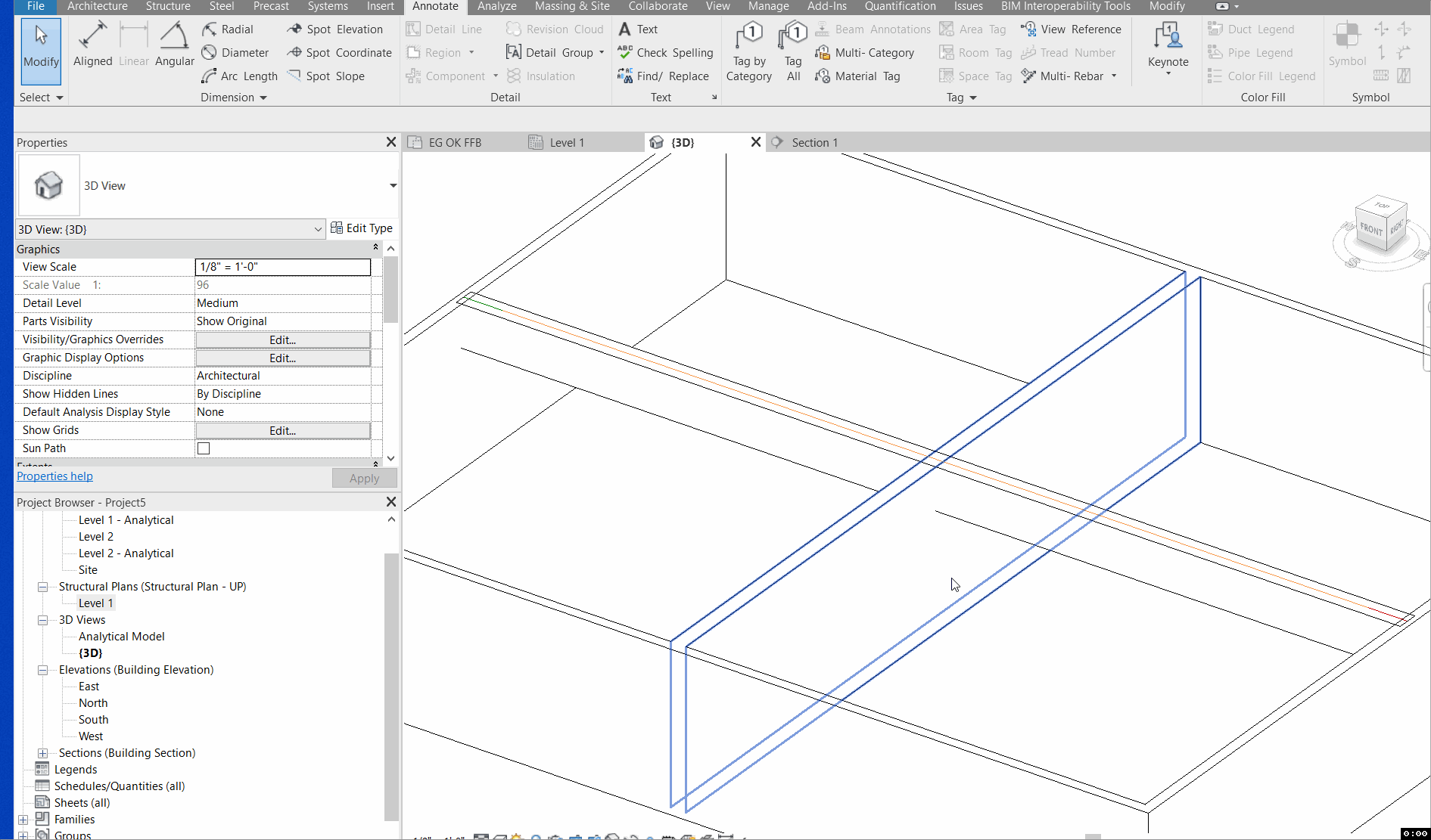 walls obscures the beam lines - Autodesk Community