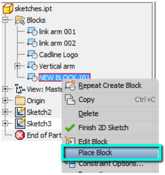 Solved: Blocks in the sketching mode. - Autodesk Community