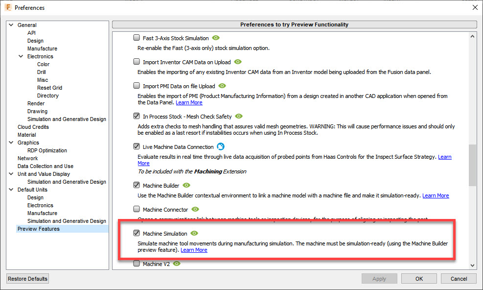Solved: Machine tool simulation disabled: The post script has no ...