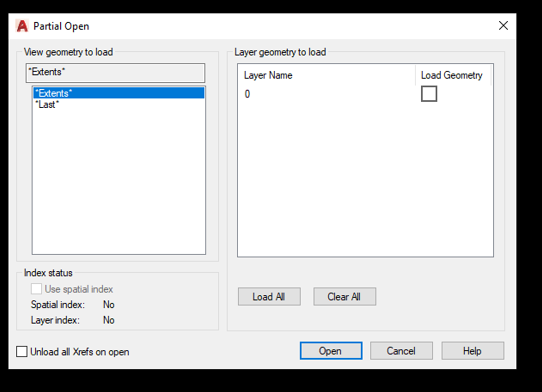 AutoCAD partial open dialog box not showing and convert PDF to DWG ...