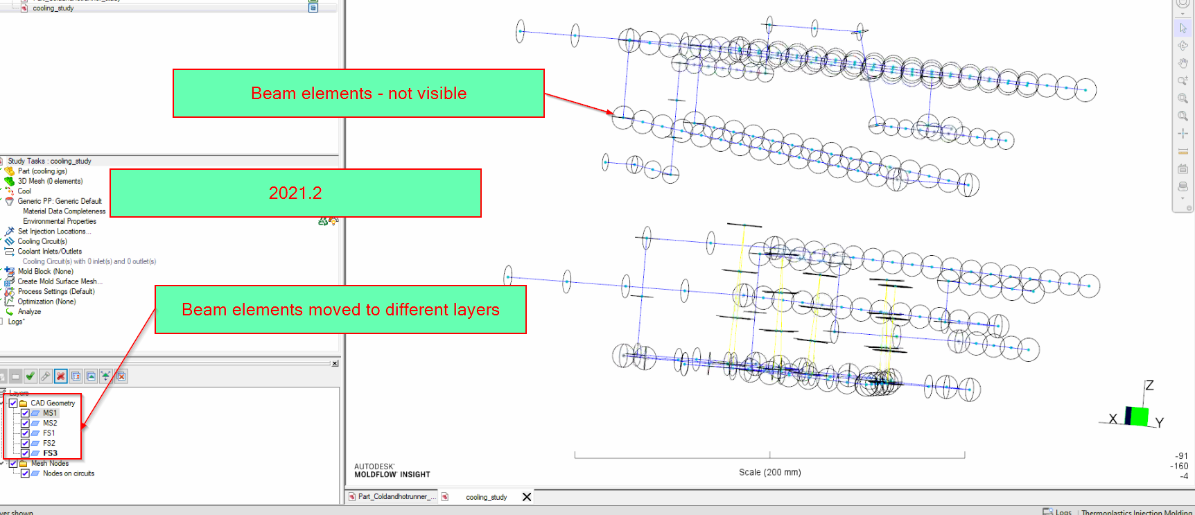 2021.2 Bug - beam elements not visible - Autodesk Community