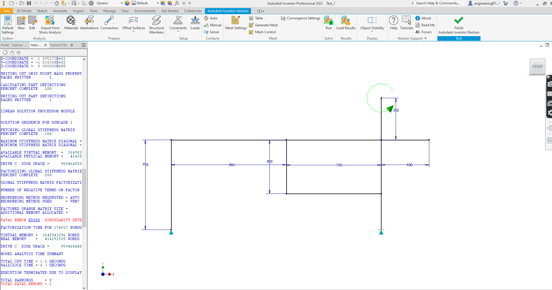 Singularity detected ; Fatal error E5000 - Autodesk Community