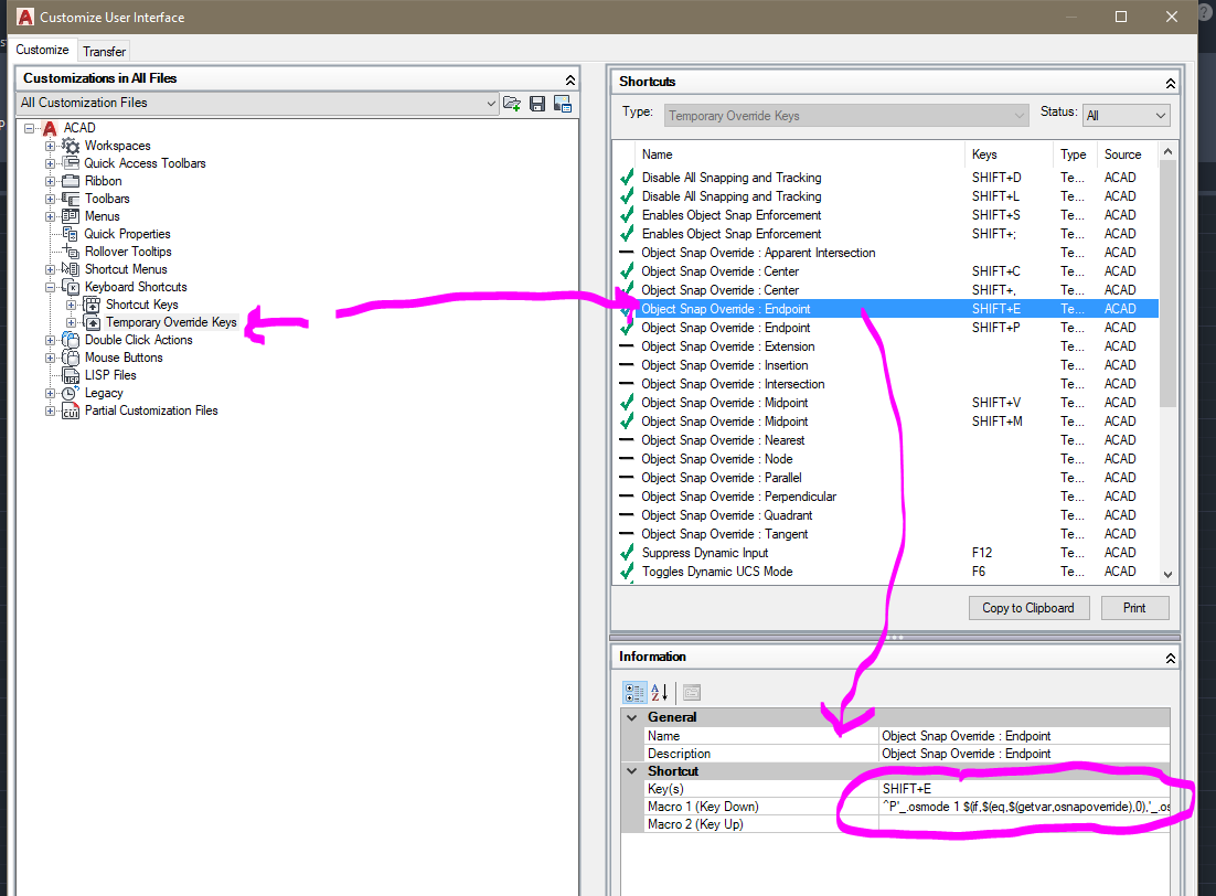 Solved: Keyboard shortcuts not working when OSNAP is off - Autodesk Community