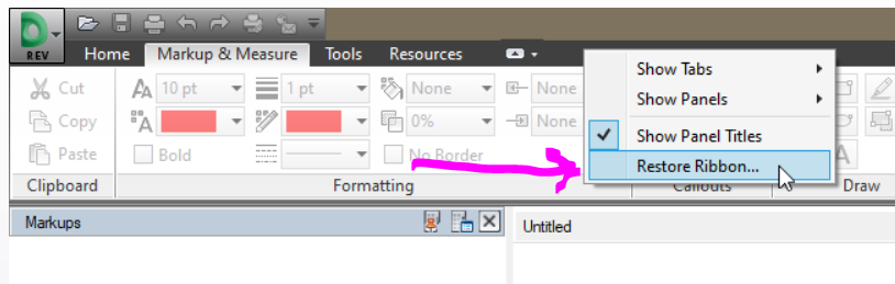 Solved: Design Review - Missing Quick Access Toolbar - Autodesk Community