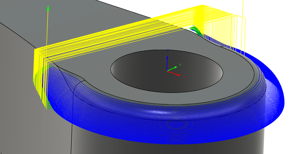 Solved: Whats the best 3d toolpath to use for this variable radius? contour doesn't look great ...