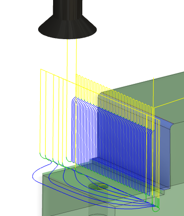 Machining angled surface which is turning inwards - Autodesk Community