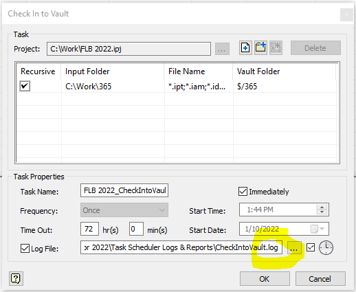 Inventor Task Scheduler - Autodesk Community