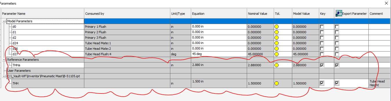 Model state model reference and user parameters wont show up in the model state spreadsheet ...