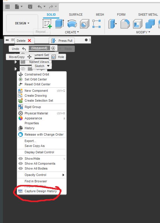 Feature history with stp files - Autodesk Community