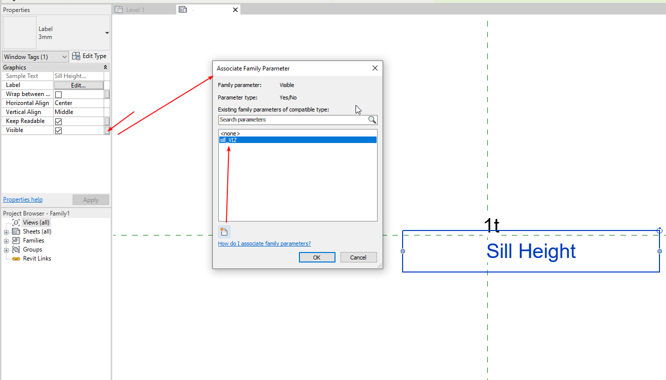 Solved: How to control visibility of a parameter, through a calculated value, in a label, of a ...