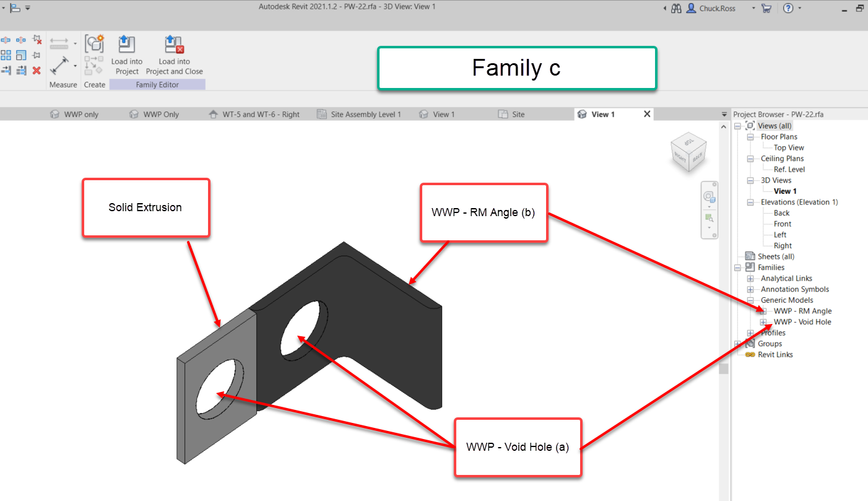 Nested void family not cutting nested host family in when parent family ...