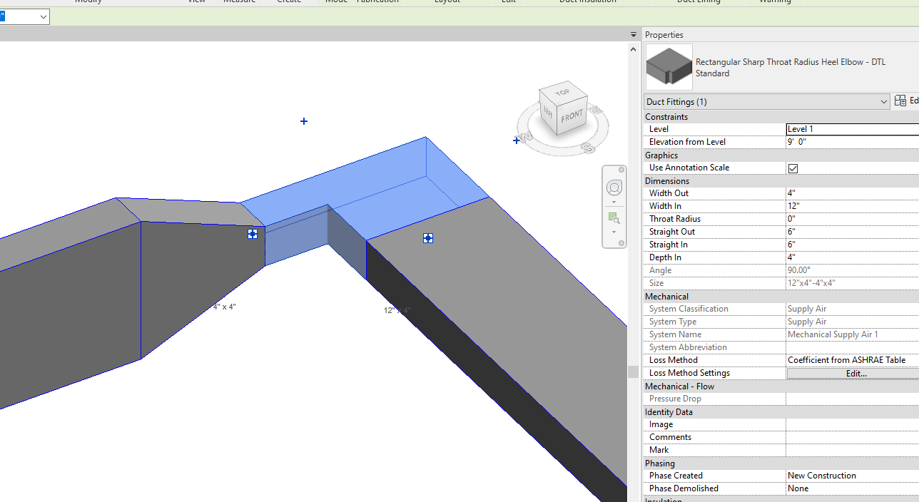Duct fittings with different inlet/outlet sizes? - Autodesk Community