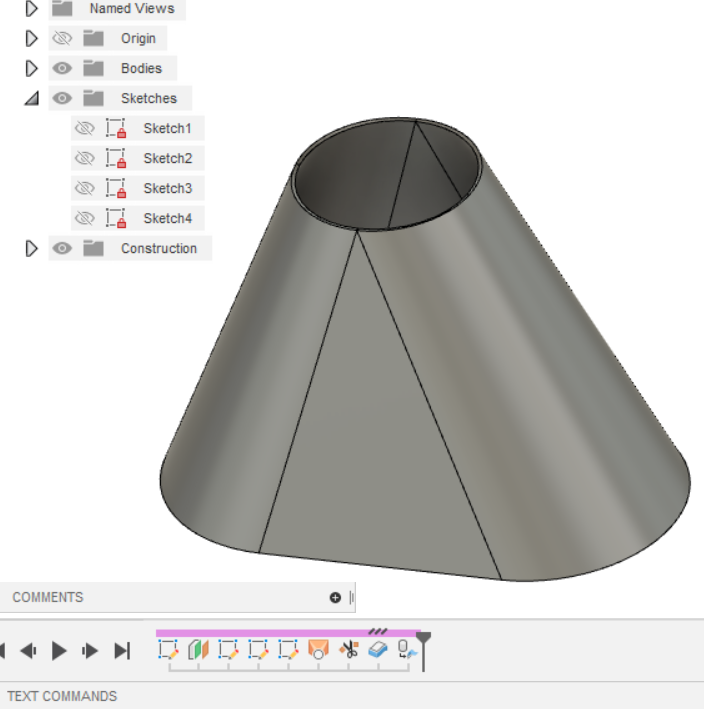 Solved: obround to round metal transition flat pattern issues ...