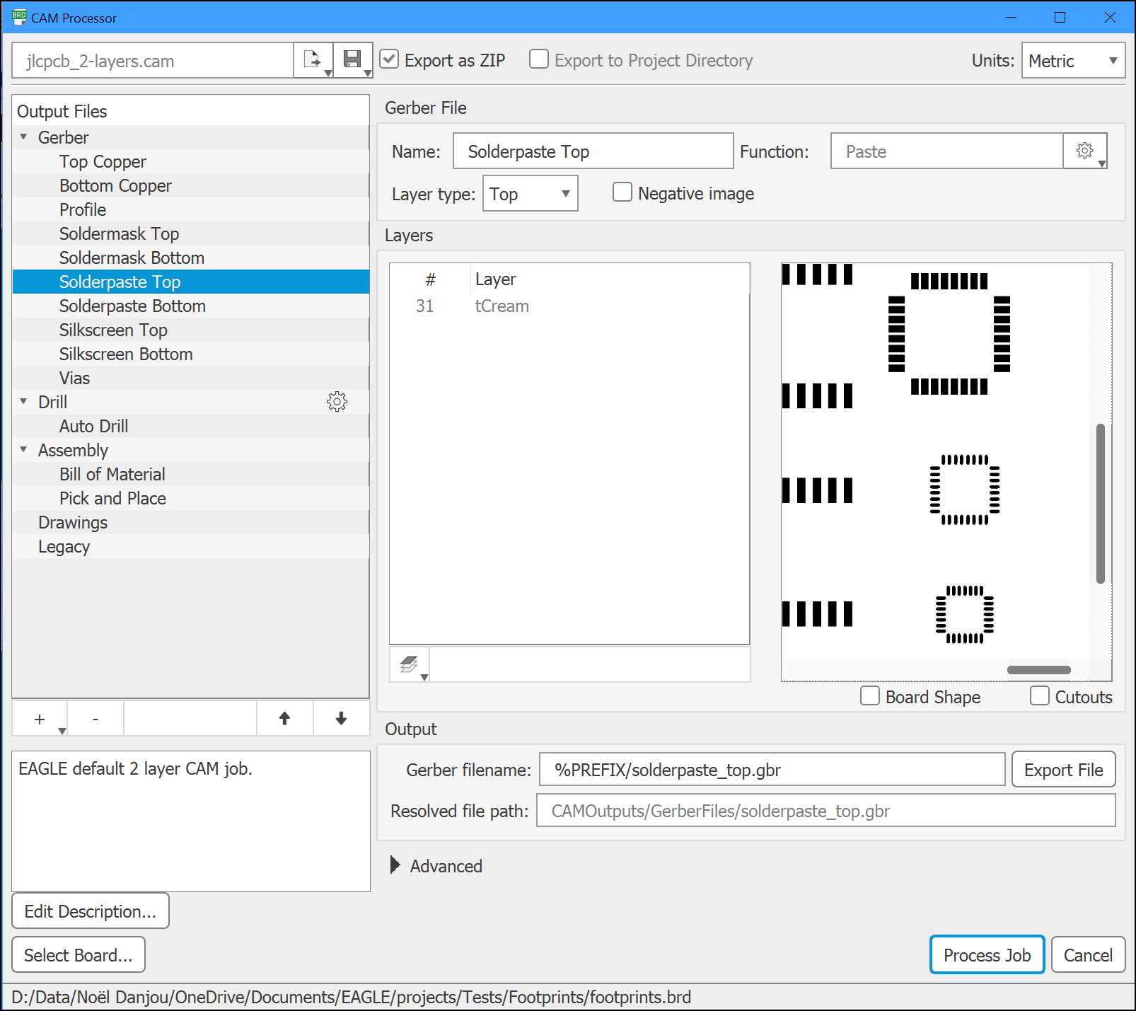 Footprint (VQFN) with thermal vias in library - Autodesk Community