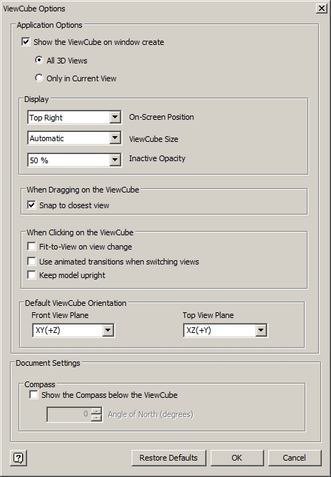 ViewCube options: Animated transitions - Autodesk Community