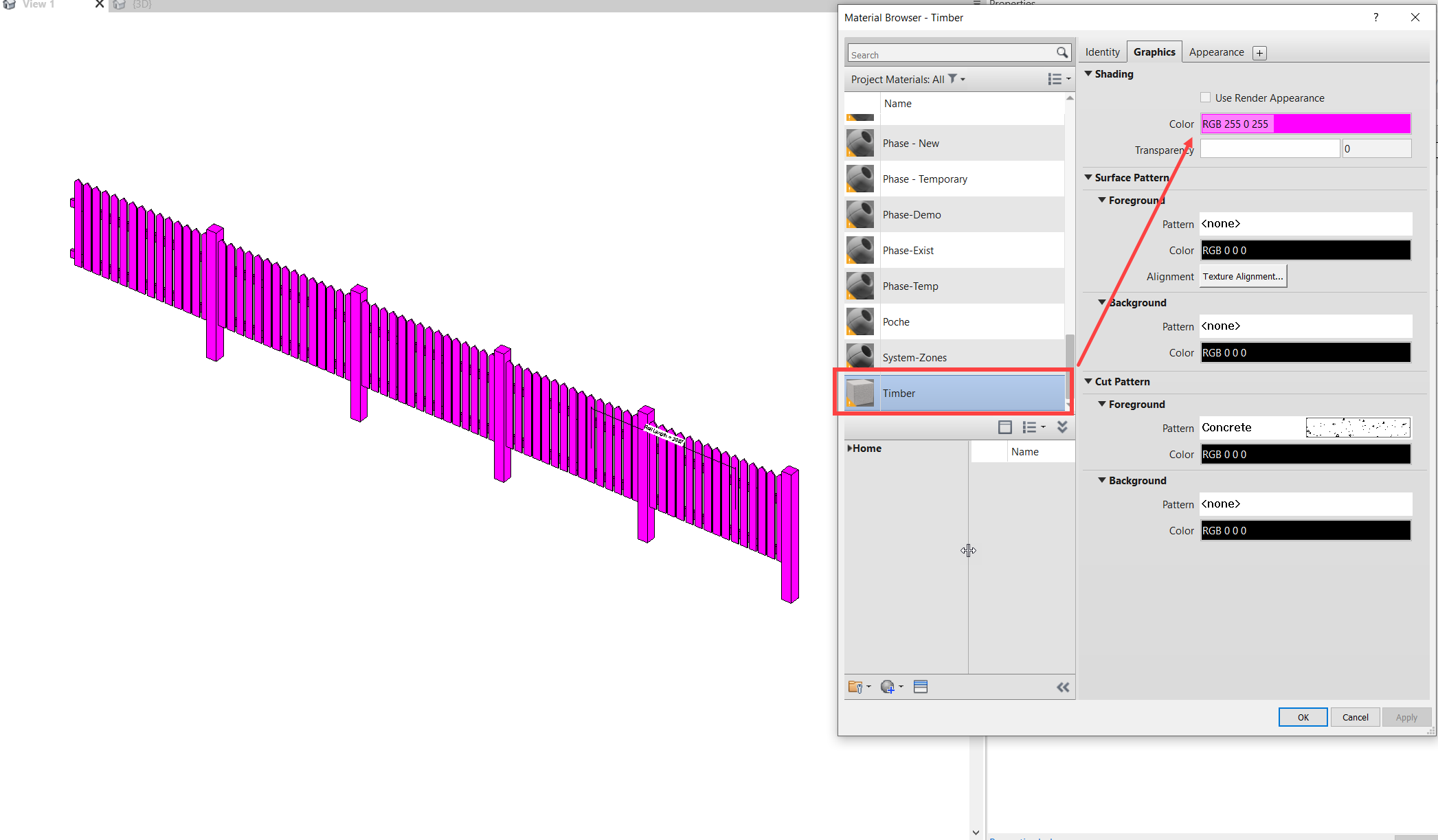 Applying a material to a site family - Autodesk Community