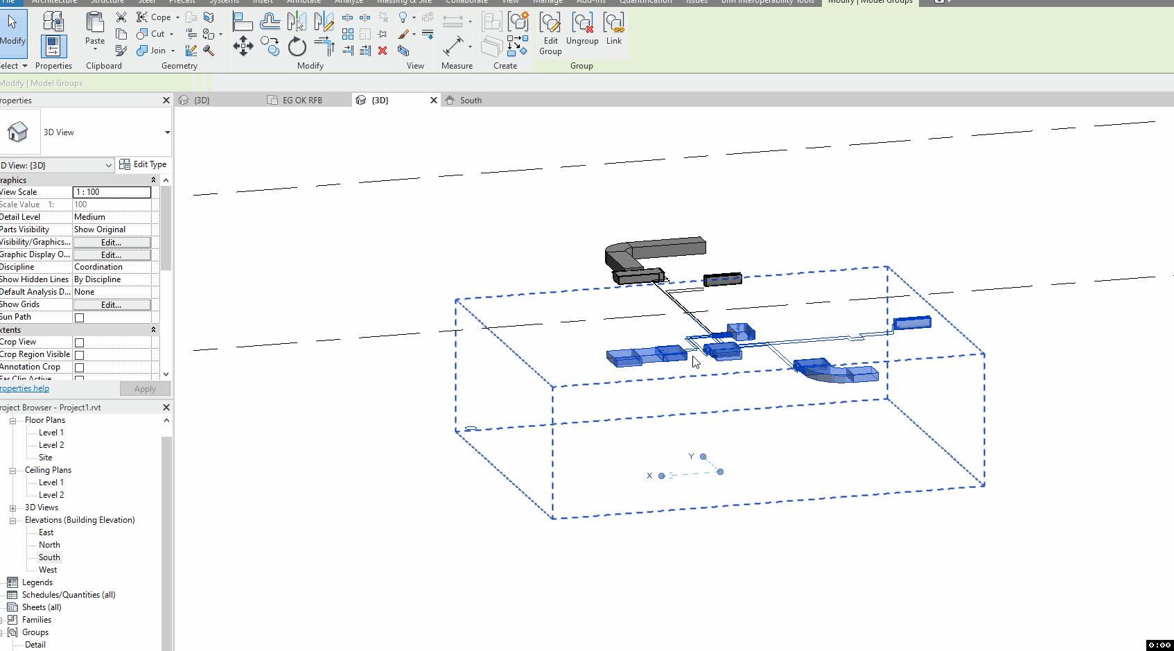 Solved: Elements in group move when adding Origin Level Offset - Autodesk Community