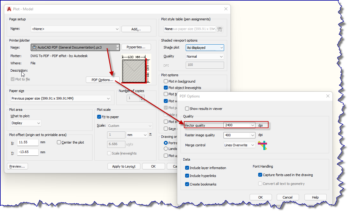 Solved: Pdf Plot problem w Dimlinear Arrows - Autodesk Community