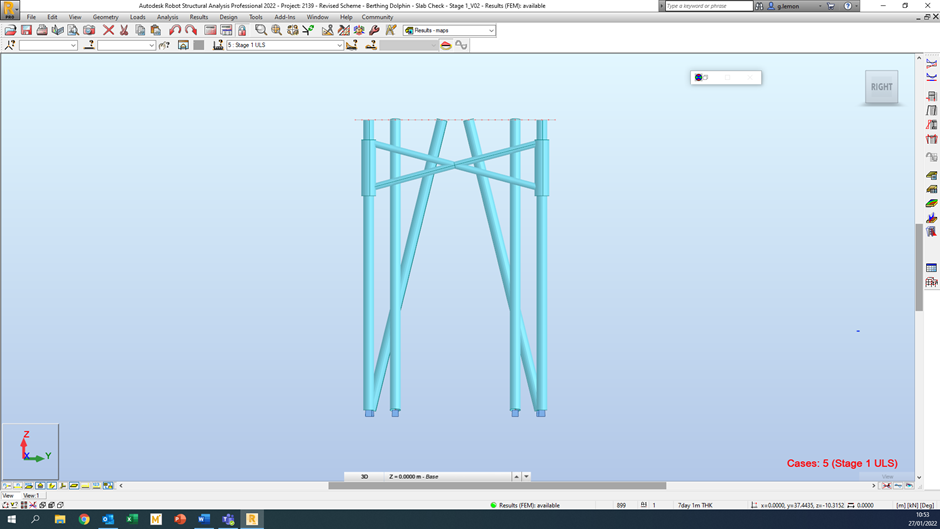 Reduction of forces above columns and walls... inclined column supports ...