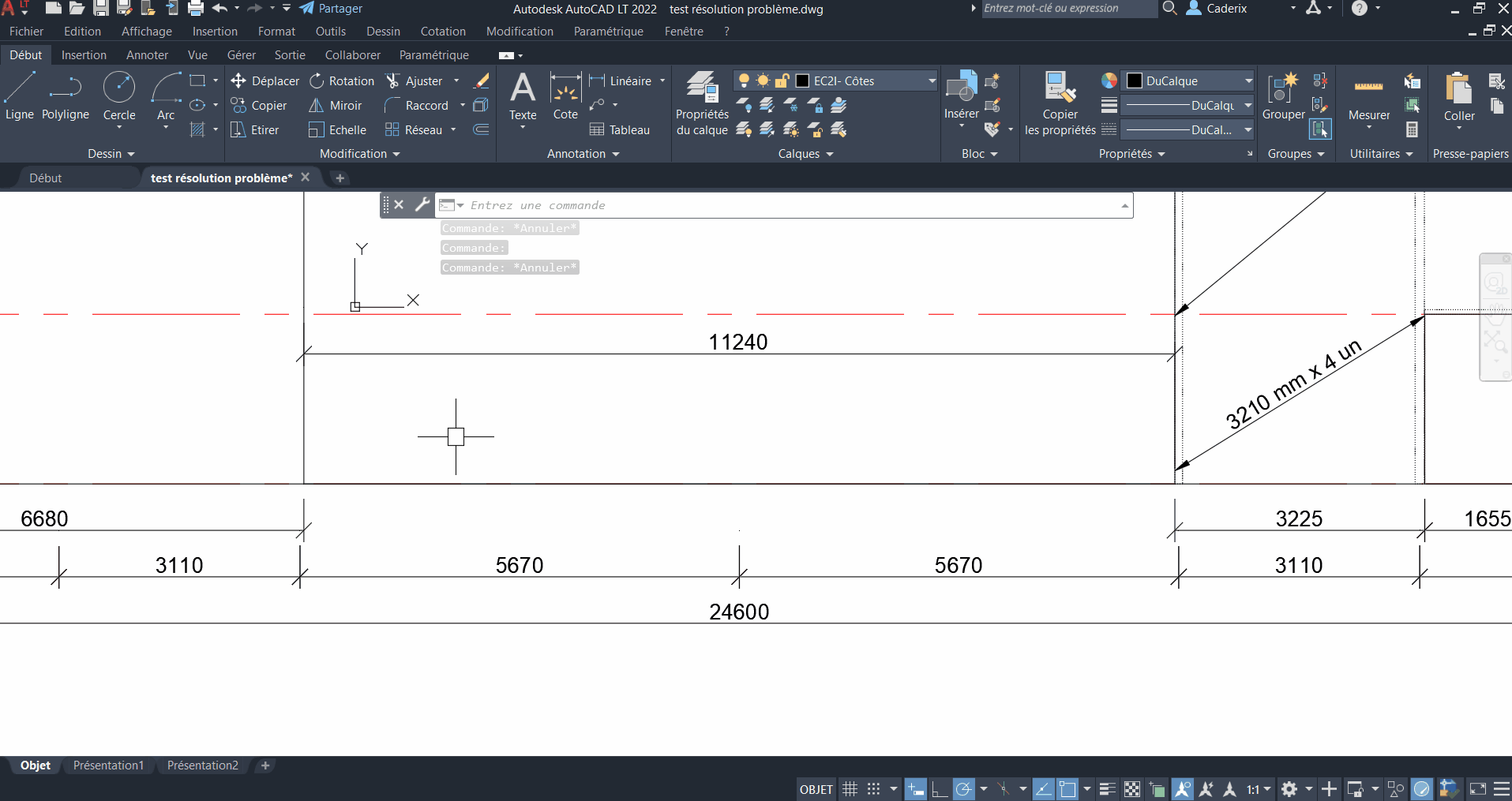AutoCAD : Problème point de référence sur une cote - Autodesk Community