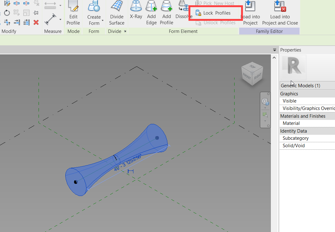 Solved: Reference lines in adaptive family - Autodesk Community