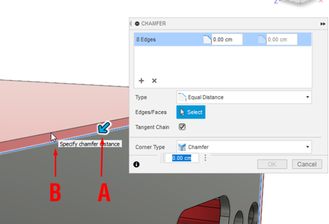 Solved: Cannot chamfer edges - Autodesk Community