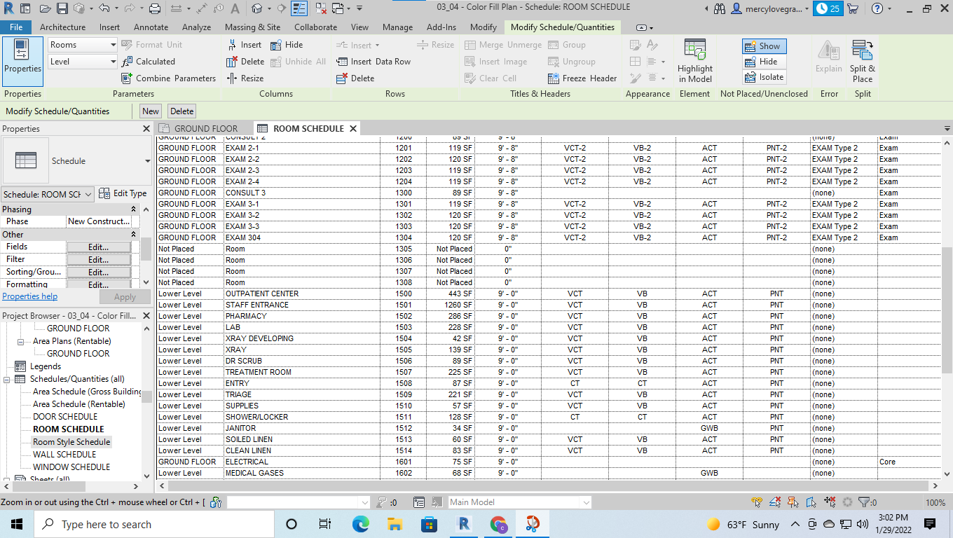 Solved: revit tutorial: doc for arch design: color fill -missing room ...