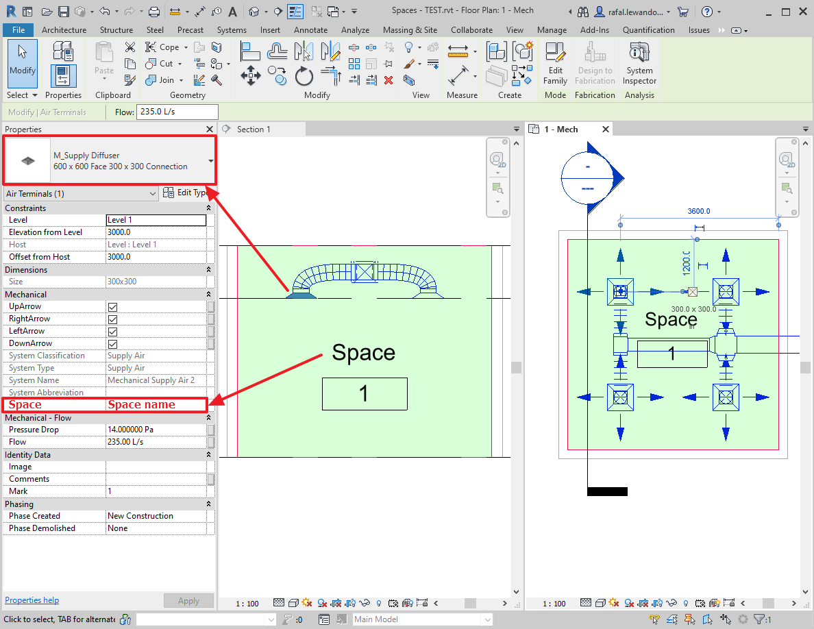 Space parameter for duct and pipe accessories - Autodesk Community
