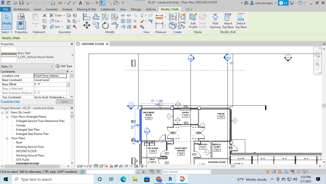 Revit tutorial: grids, levels and annotation family: missing grid lines in the tutorial data ...