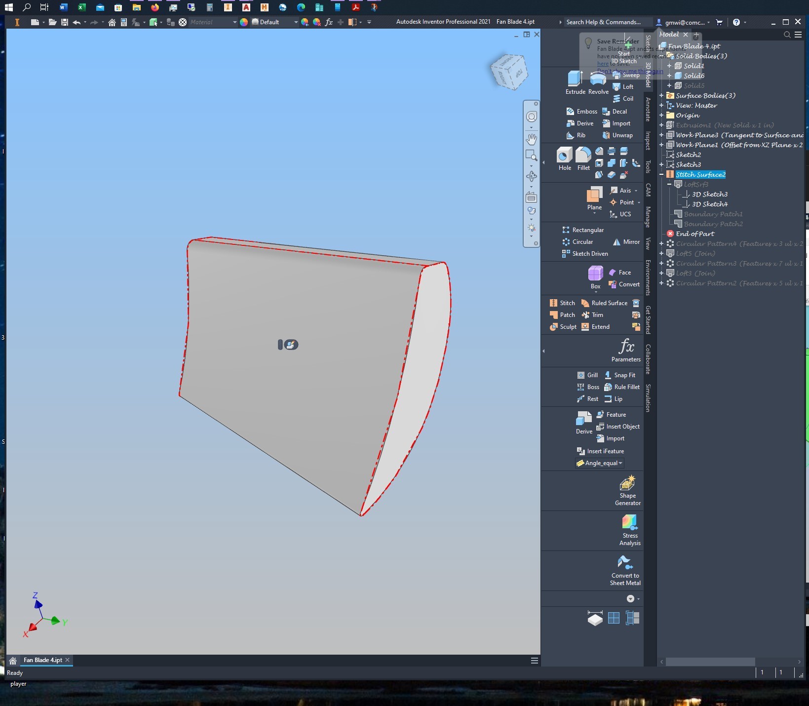 Solved: Circular Pattern Failure on Loft - Autodesk Community
