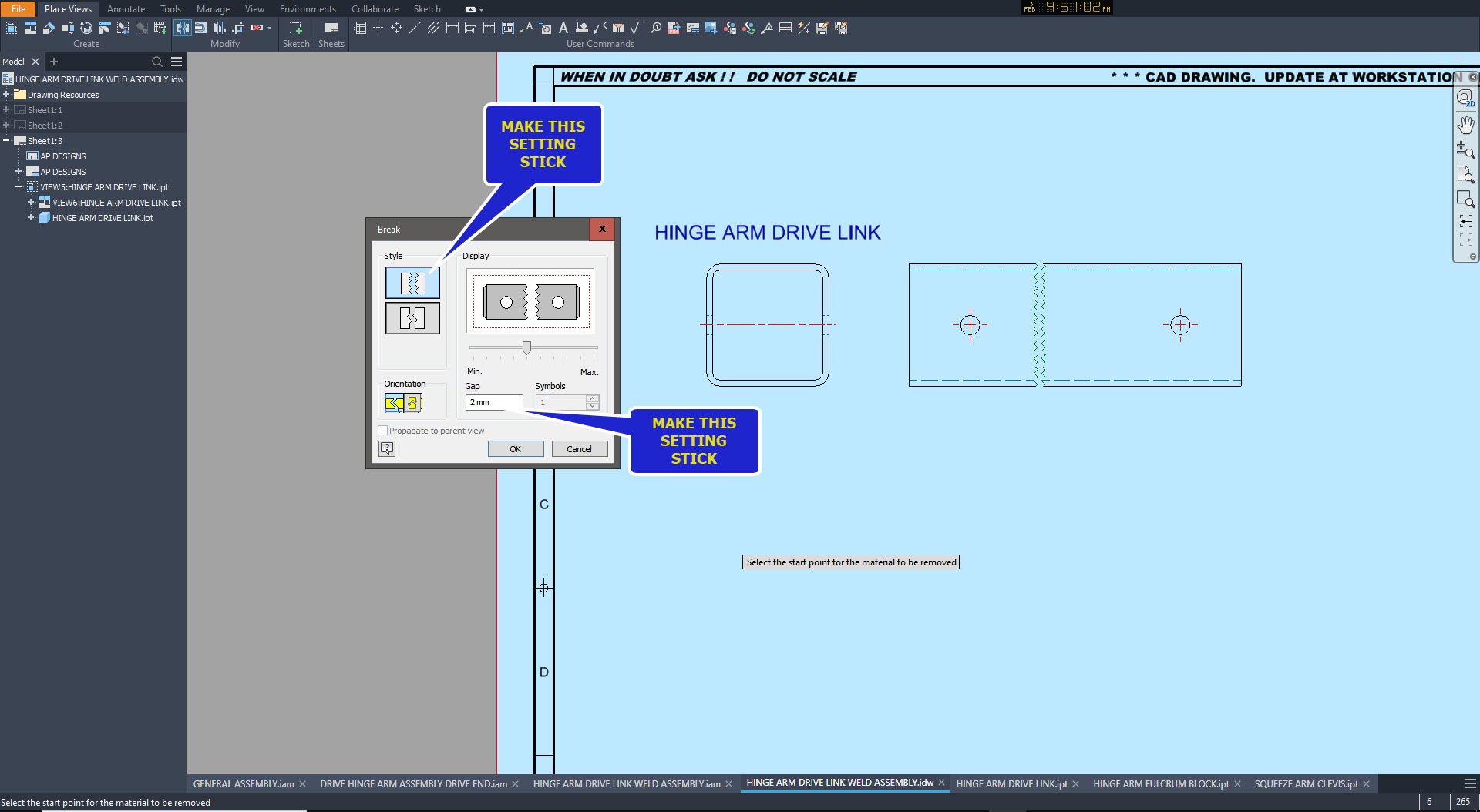 BREAK VIEW WINDOW - Autodesk Community