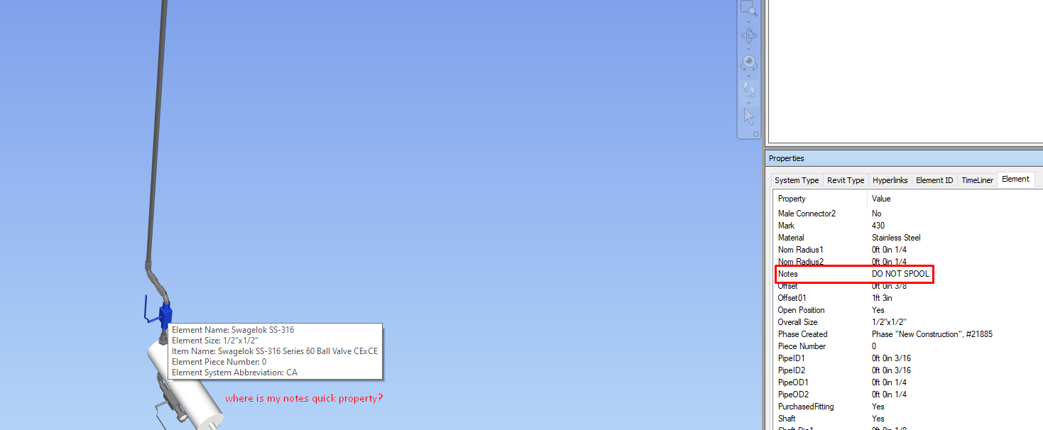 Quick Properties has missing parameters - Autodesk Community