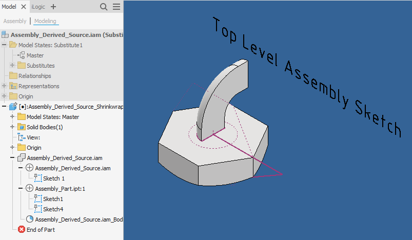 Solved: Create derived part of assembly | Exclude all assembly parts ...