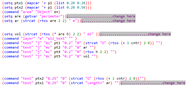 Lisp for volume and area - Autodesk Community