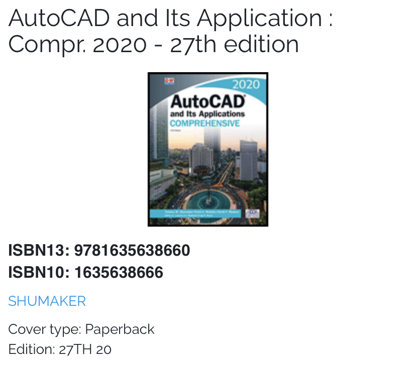 ISO AutoCAD and its applications 2020 textbook - Autodesk Community
