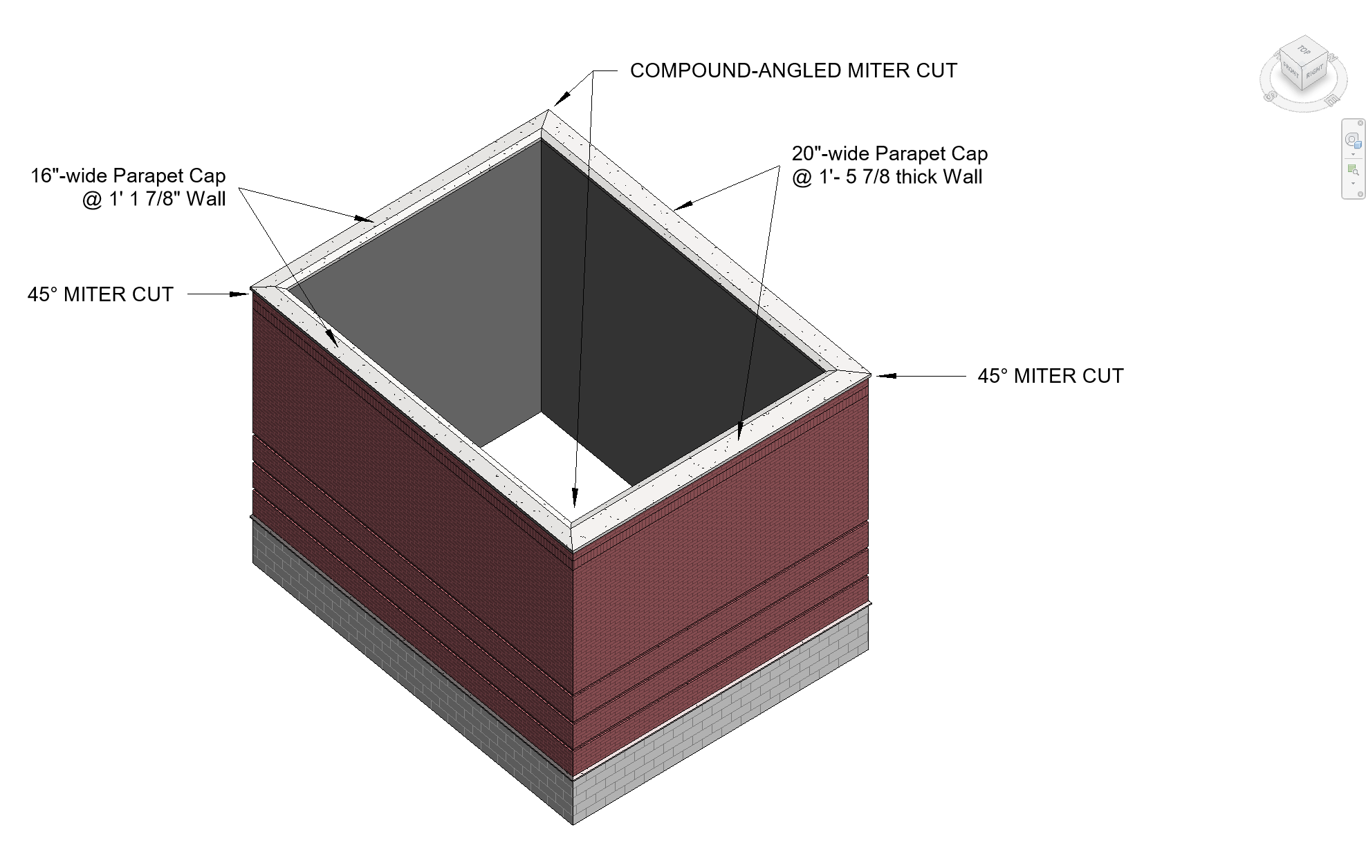 Variable/adaptive width parapet sweep - Autodesk Community
